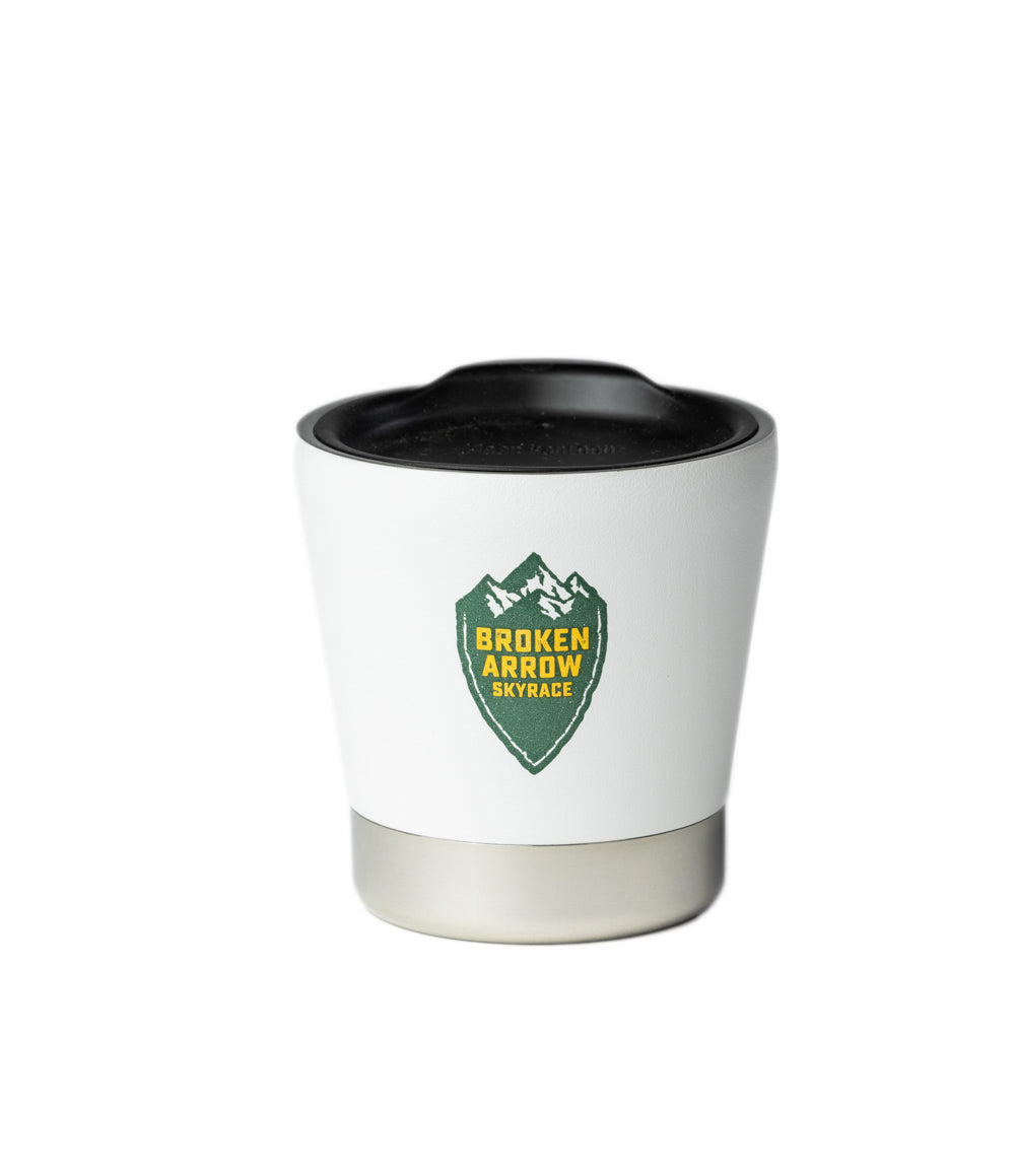 Broken Arrow 8oz Tumbler (Pint Lid) Matte White*