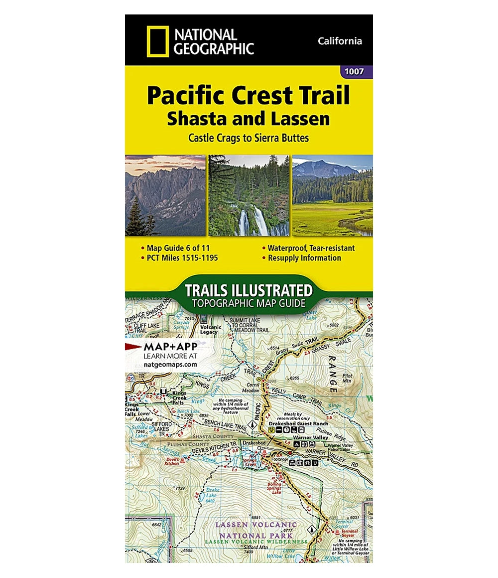 PCT: Shasta & Lassen Map